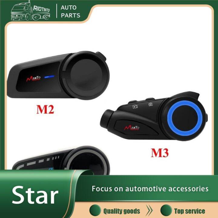 RtoMElectron Maxto M3 M2 M2C Motorcycle Helmet Intercom 6 Riders ...
