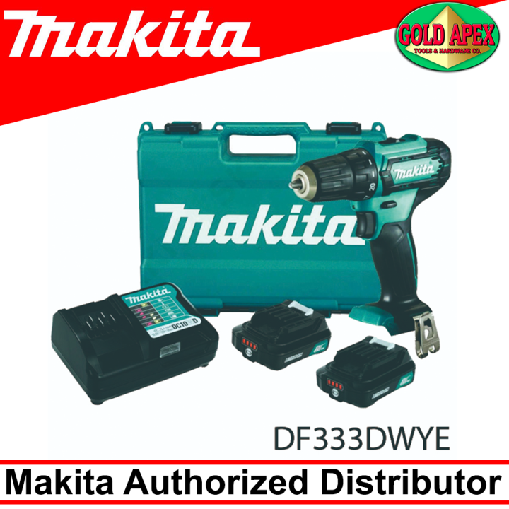 Makita DF333DWYE 12V Cordless Driver Drill (CXT Series) | Lazada PH