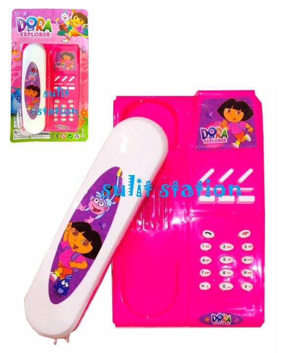 DORA THE EXPLORER CHARACTER MUSICAL BATTERY OPERATED TELEPHONE PHONE ...