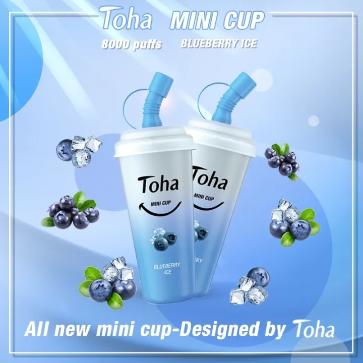 HOT Blueberry ice Toha Mini Cup 8000 puffs Rechargeble | Lazada PH
