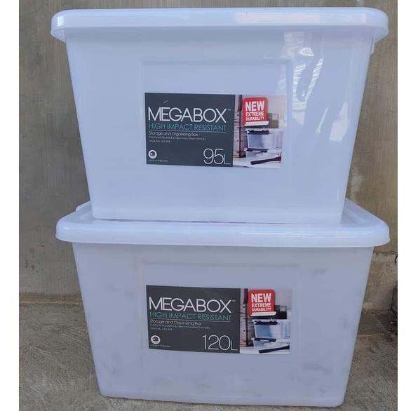 Megabox 95 liters and 120 liters storagebox - whte | Lazada PH