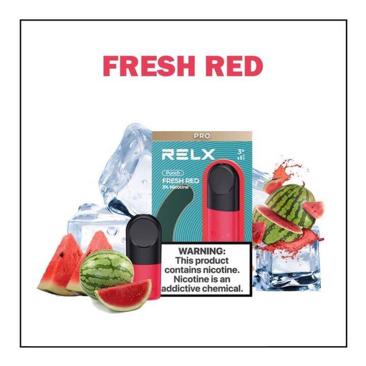 Relx Infinity Essential Pods - Fresh Red with Box Original Authentic ...