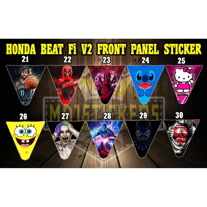 Honda Beat Fi V2 Front Panel Sticker Page 2 | Lazada PH
