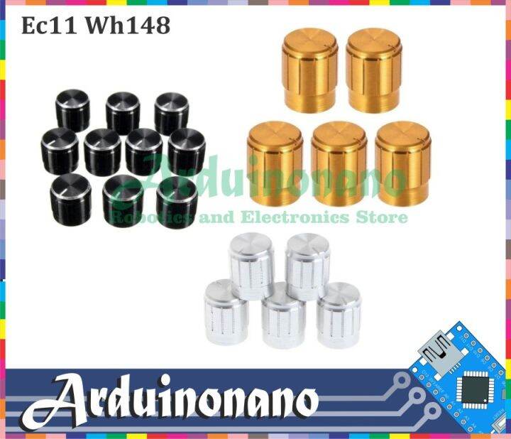 EC11 WH148 Knop black potentiometer BOURNS 3590S RV24 Potensio meter ...