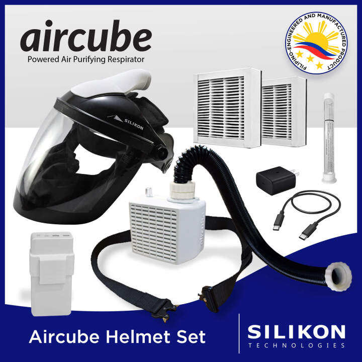 Powered Air Purifying Respirator (PAPR) Aircube with Helmet | Lazada PH
