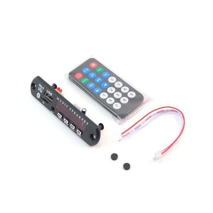 Bluetooth Mp3 Kit Modul 12V AUX Fm Ridio Papan Dekoder Pemutar MP3 ...