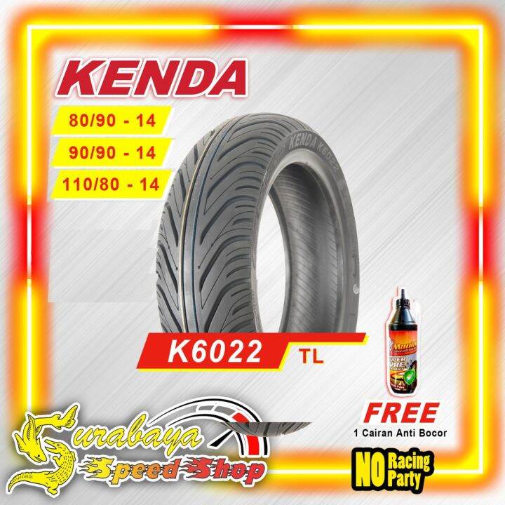 Ban Motor Matic Kenda K6022 Tubeless Ring 14 Ukuran 11080 8090 9090 ...