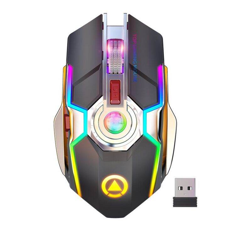 Rechargeable Gaming Mice Wireless Mouse Gamer Mouse Computer Ergonomic ...
