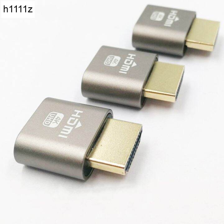 ☑∋ 1 Pcs VGA Virtual Display Adapter HDMI 1.4 DDC EDID Dummy Plug ...