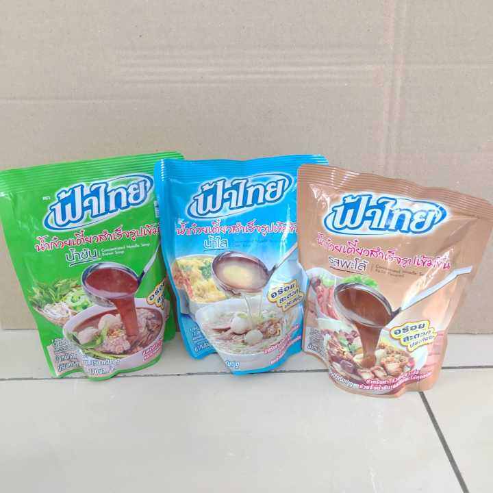 FaThai Concentrated Brown Noodle Soup Boat Noodle Paste Clear Soup Pa ...