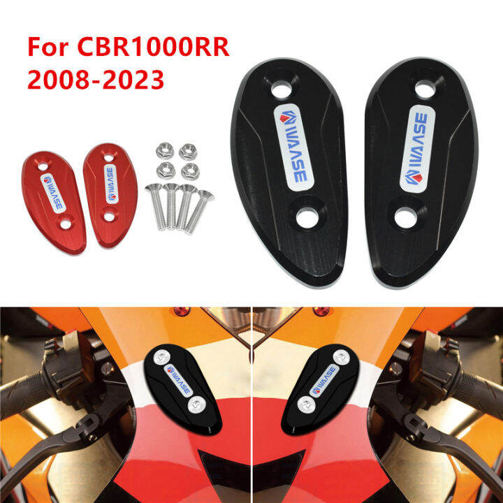 Motorbike Rearview Mirrors Seat Decorative Cover Mirror Base For Honda ...
