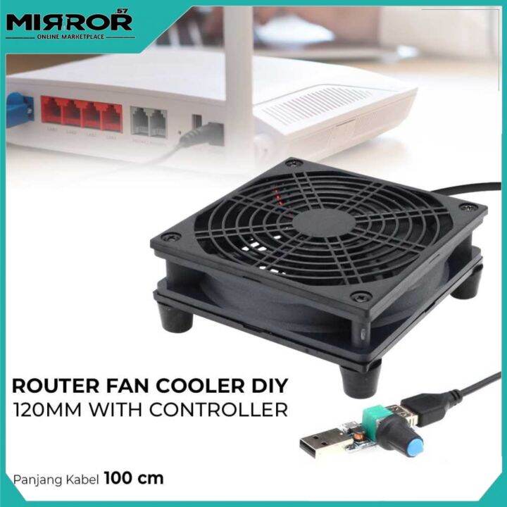Kipas Pendingin USB Fan Cooler Kipas Untuk TV BOX, STB, Router, Modem ...