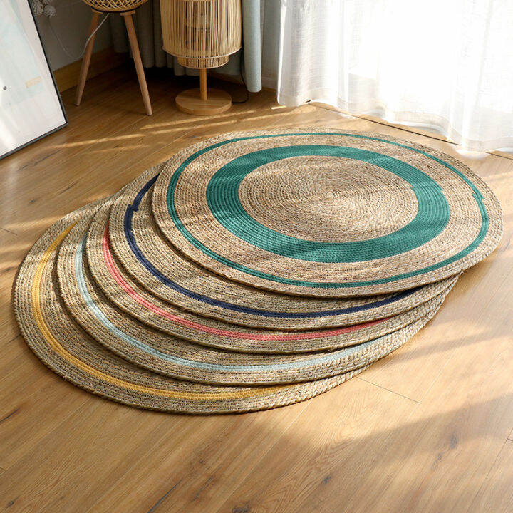 Natural Flatwoven Rug, Jute Floor Mat, Hand-Woven Living Floor Rug ...