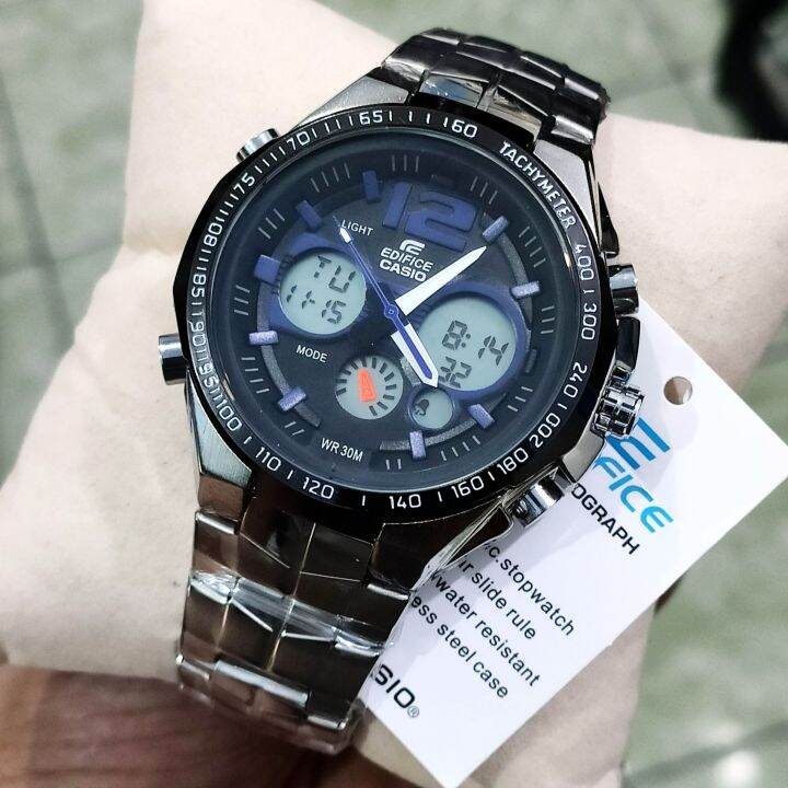 Men's Edifice Original G Shock Full Stainless Steel Metal Action Watch ...