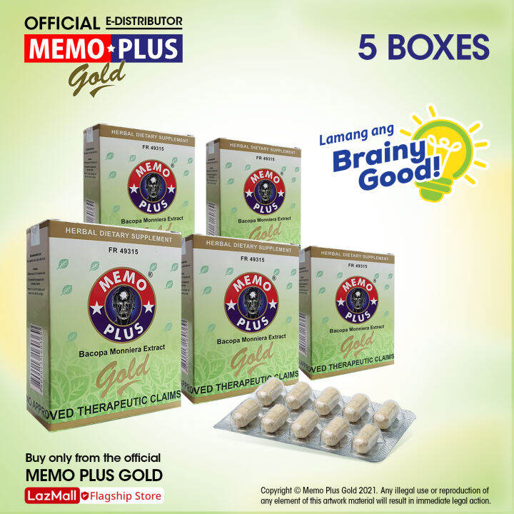 5 Memo Plus Gold 30's | Lazada PH