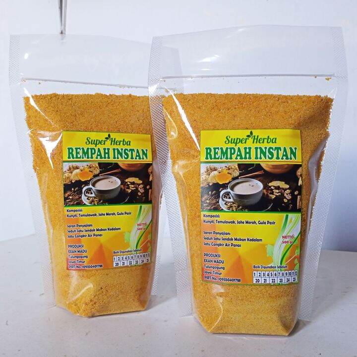 Jamu Bubuk Rempah Instan 500 gr( Kunyit, Temulawak dan Jahe merah ... Jamu Bubuk Rempah Instan 500 gr( Kunyit, Temulawak dan Jahe merah ...