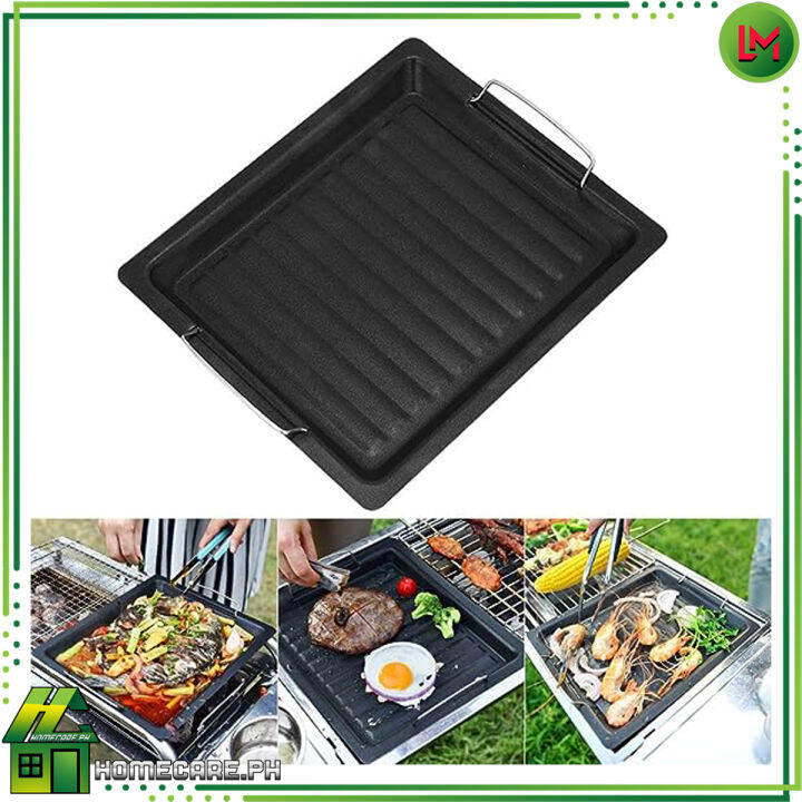 HOMECARE PH. Non Stick Reusable Griddle Plate Pan Barbecue Griddle Pan ...