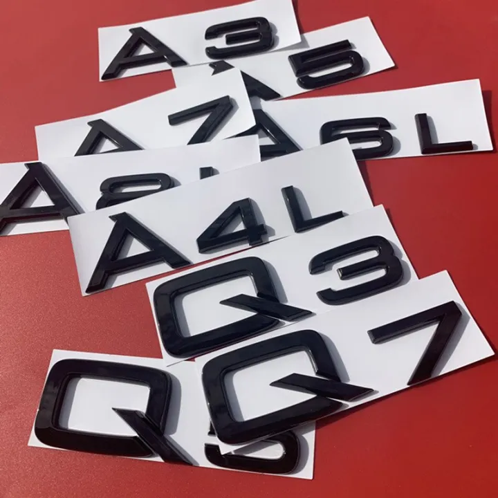 3D Metal Car stickers For audi A1 A3 A4 A5 A6 A7 A8 Q3 Q5 Q7 audi tt ...