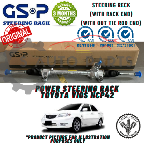 TOYOTA VIOS NCP42 POWER STEERING GEAR RACK -BRAND 100% ORIGINAL GSP ...