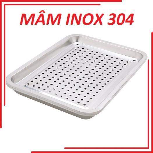 Khay úp chén - ly vuông 26x37 inox cao cấp/khay úp ly bằng inox có hứng ...