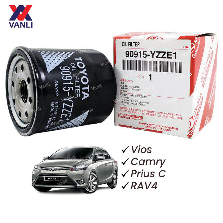 Toyota Oil Filter for RAV4 / Prius C / Vios / Camry - 90915-YZZE1 ...