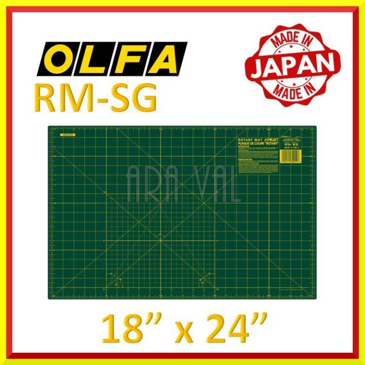 Olfa Rotary Cutting Mat RM-SG JAPAN 18"x24" self healing mat Made in Japan Original | Lazada PH