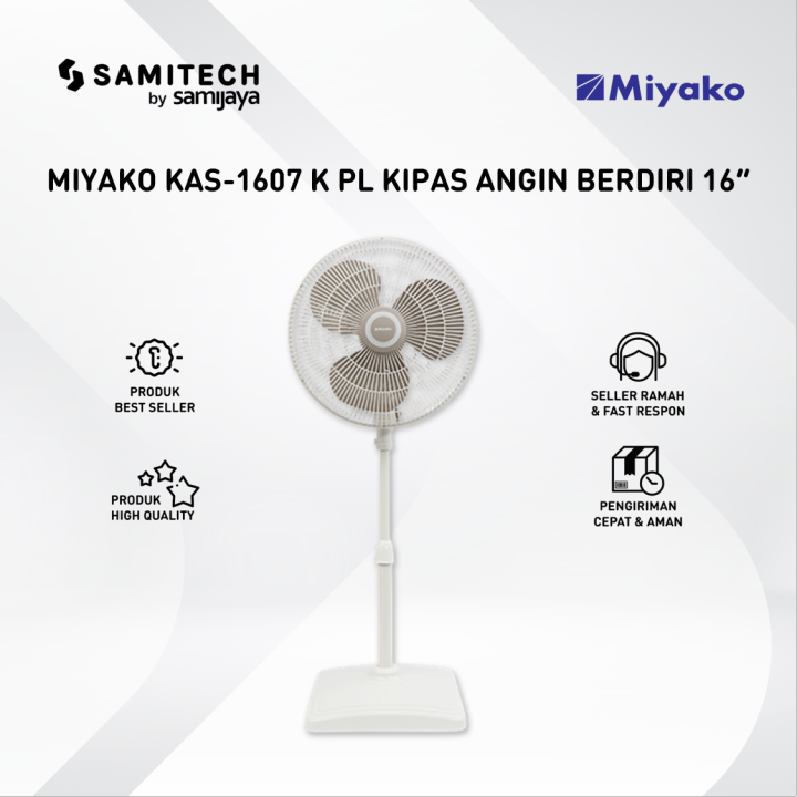 MIYAKO KAS-1607 K PL Kipas Angin Berdiri (Stand Fan) 16 inch | Lazada Indonesia