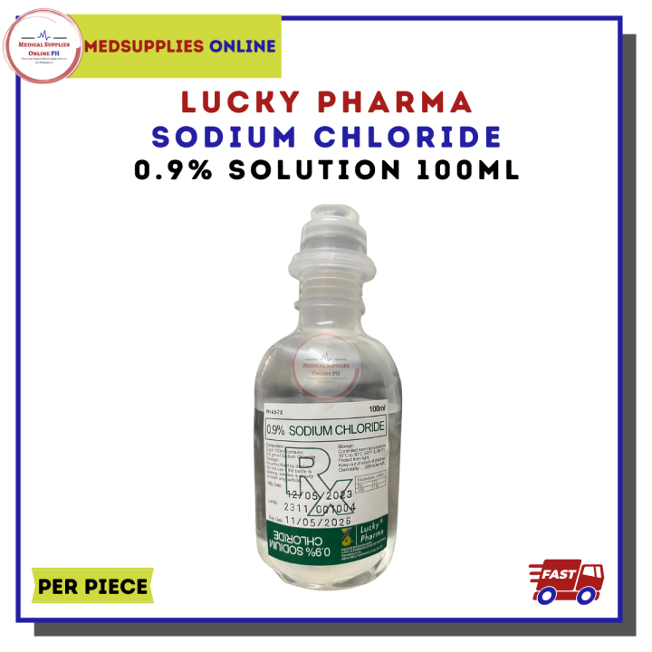 PNSS Sodium Chloride 0.9 100ml | Lazada PH