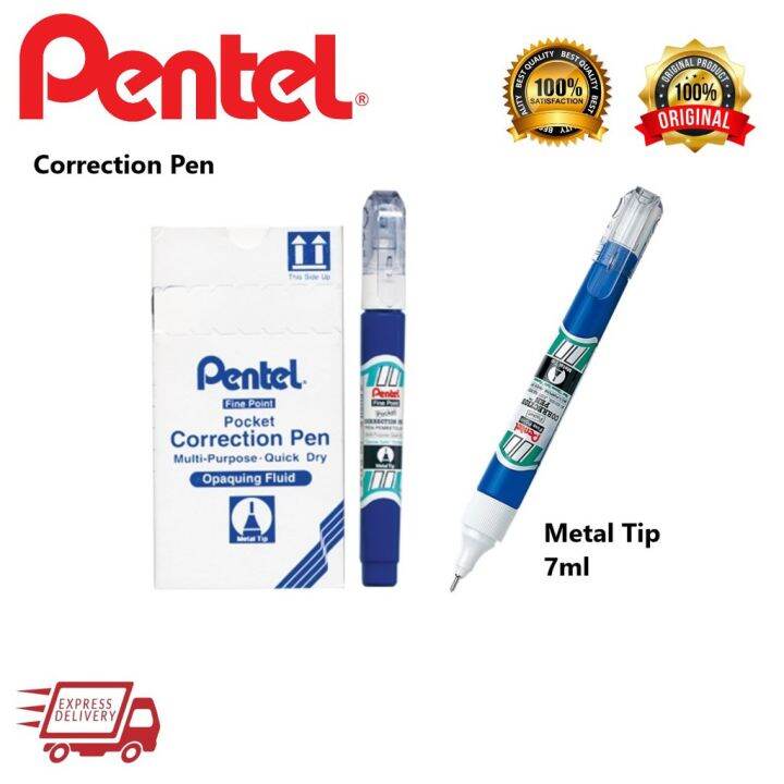 PENTEL ZL62-W CORRECTION PEN 7ML - 1PC | Lazada