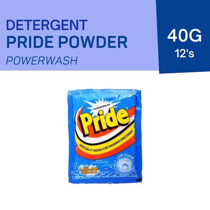 Pride Detergent Powder (Powerwash) (40g) (12's) | Lazada PH