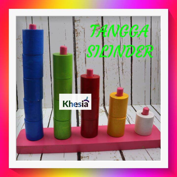 Wah Mainan Montessori Kayu TANGGA SILINDER Ini Bisa Jadi Edukasi ...