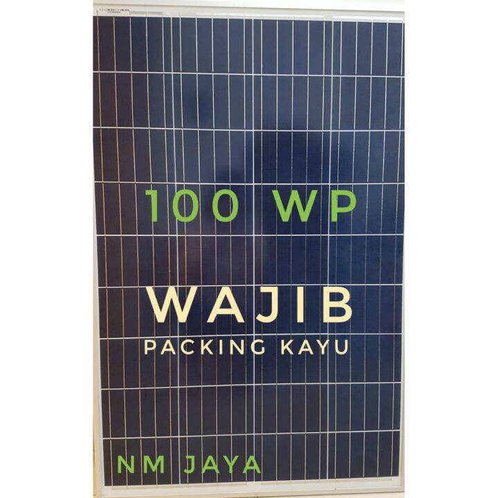 Solar Panel Surya Solar Cell 100WP 100Watt 100W Poly GH Solar | Lazada ...