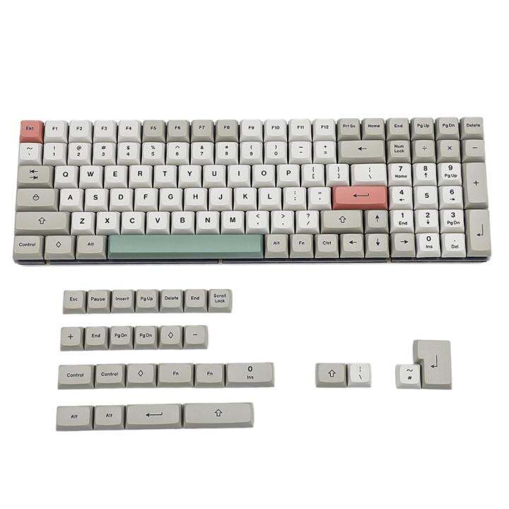 XDA 125 Dye Sub 9009 Retro PBT Full Keycaps For MX Mechanical Keyboard Apex Filco 104 TKL 61 ...