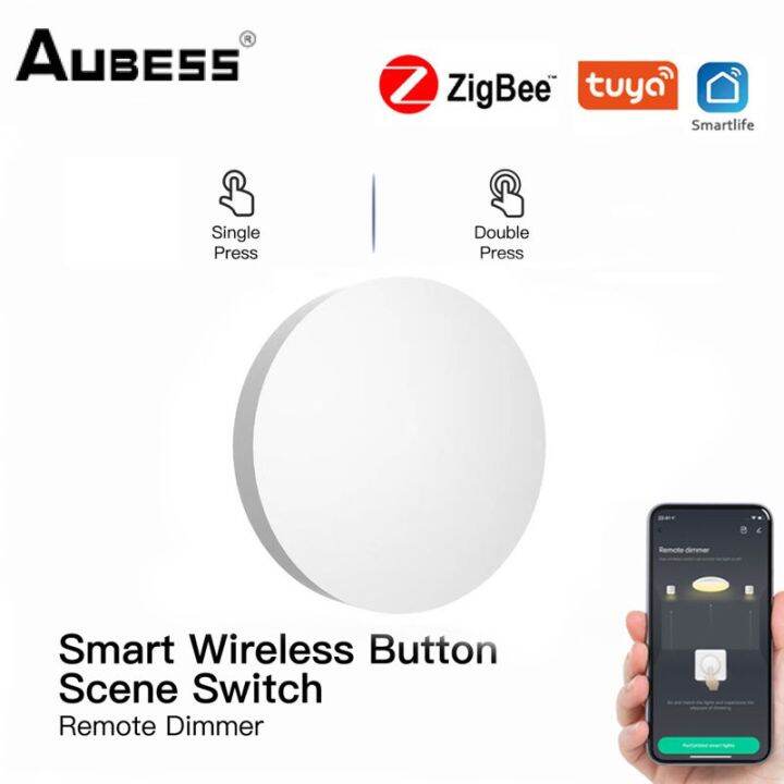 【stay】 Tuya Zigbee Smart Switch Button Wifi Smart Touch Switch Wall Light Switch Multi Scene