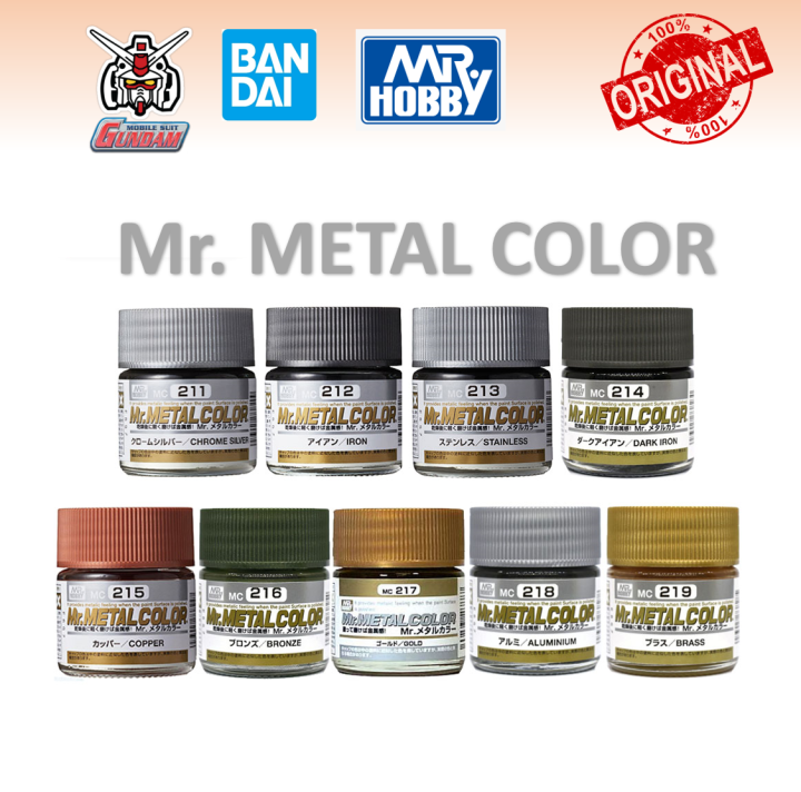 Mr Hobby Mr Metal Color Gundam Color MC211-MC219 Gundam Paint Metallic Color GSI Creos 10ml | Lazada