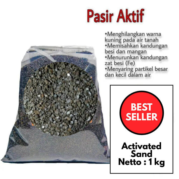 Pasir Aktif Media Penjernih Air Sumur Kolam Filtrasi Air Activated Sand ...
