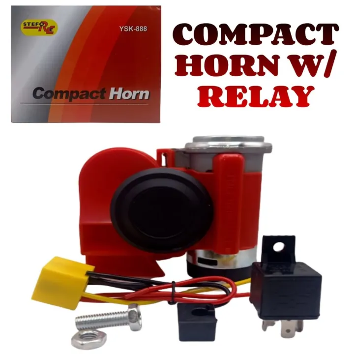 CCWS COMPACT HORN LOUD HORN WITH HORN RELAY SET | Lazada PH