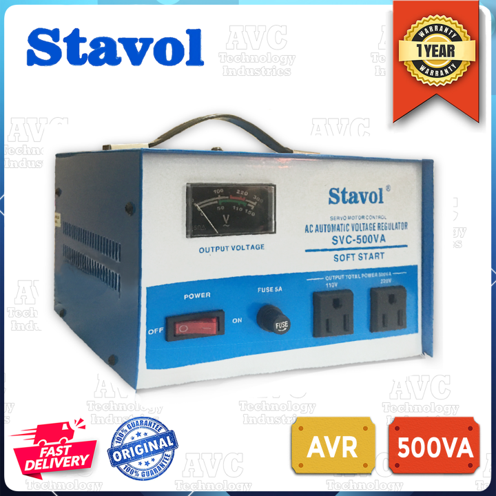 Stavol AVR Automatic Voltage Regulator 500VA SVC-500 | Lazada PH