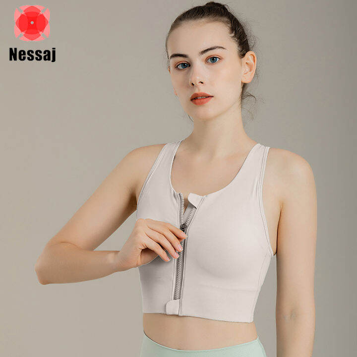 Nessaj ชุดชั้นในกีฬาความเข้มสูงบวกขนาดผู้หญิงออกกำลังกายออกกำลังกายชุดชั้นในกันกระแทกสนับสนุนสูง ...