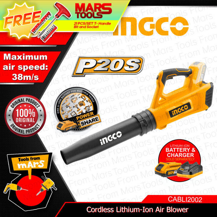 INGCO Cordless Lithium-Ion Blower 20V CABLI2002 POWERSHARE •TOOLS FROM ...