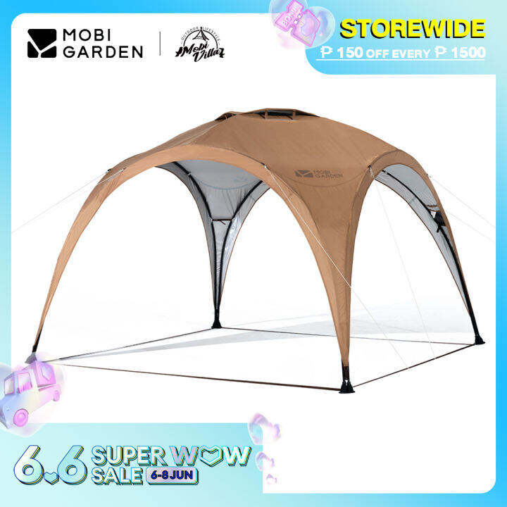 MOBI GARDEN Camping Sunshade Canopy Pavilion Vestibule Tent For ...