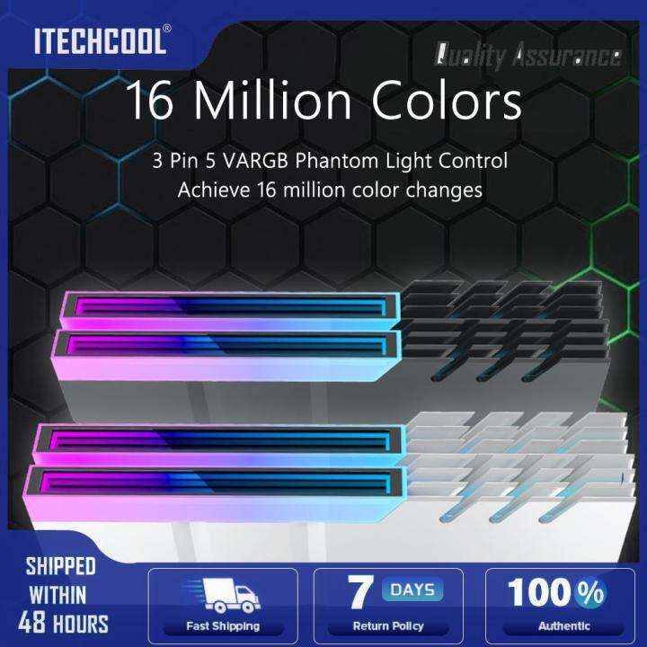 Ram Radiator Heat Sink DDR4 DDR5 Memory Module Cooler 5V 3PIN ARGB AURA ...