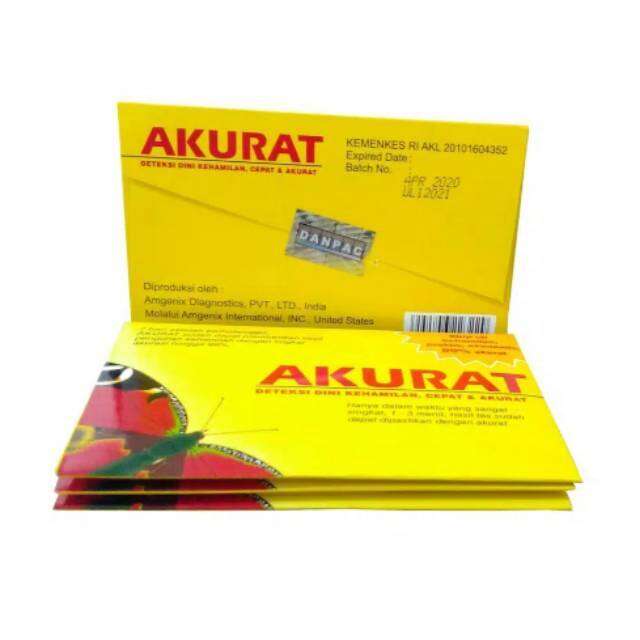 Akurat Test Pack 1 's-BPOM / ORIGINAL | Lazada Indonesia