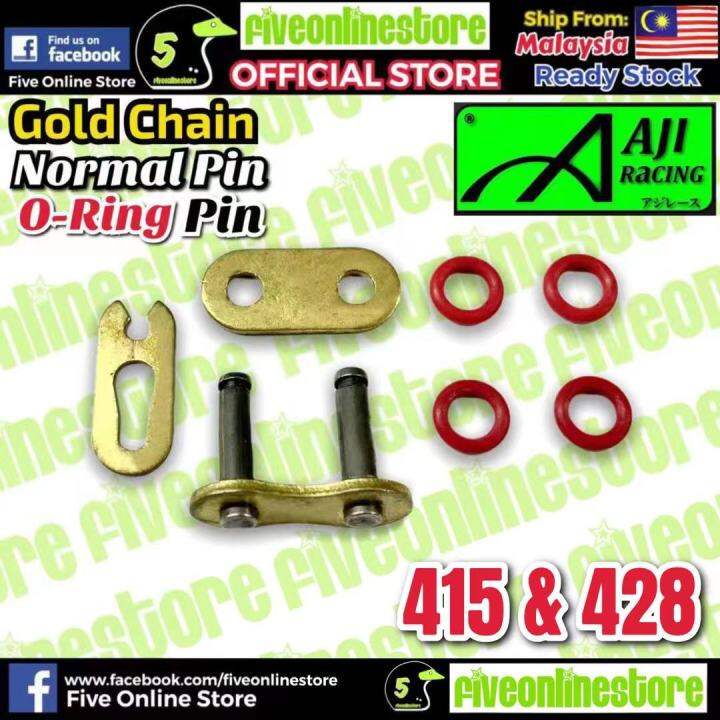 Aji Racing Original O-Ring / Heavy Duty Chain Joint Pin Clip 415 428 ...