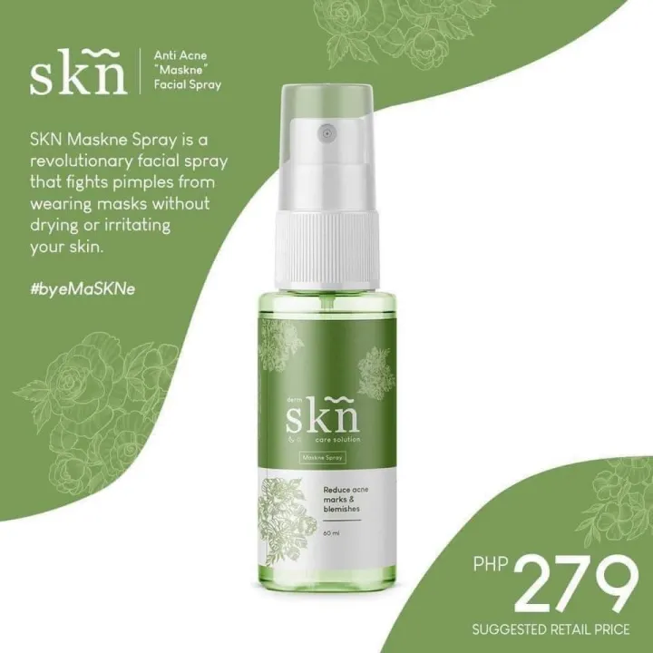 SKN Maskne Spray, Green Tea Solo | Lazada PH