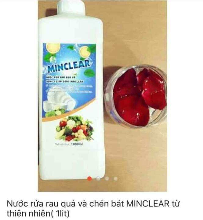 Nước rửa rau quả và chén bát MINCLEAR từ thiên nhiên (1lit) | Lazada.vn