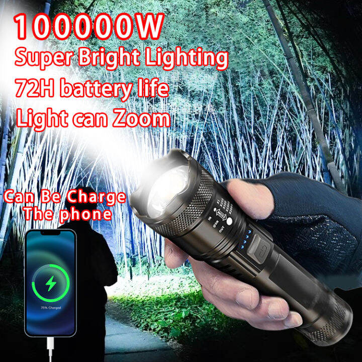 High Beam Flashlight Rechargeabl Waterproof 2000m Led Flashlight ...