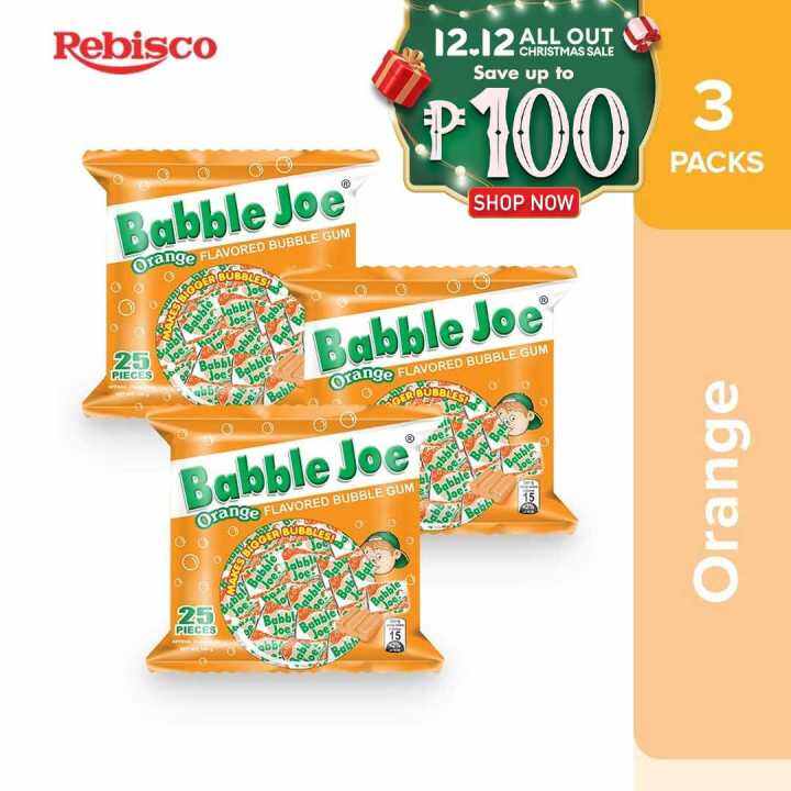 Babble Joe Orange 4g x 25pcs (Set of 3) | Lazada PH