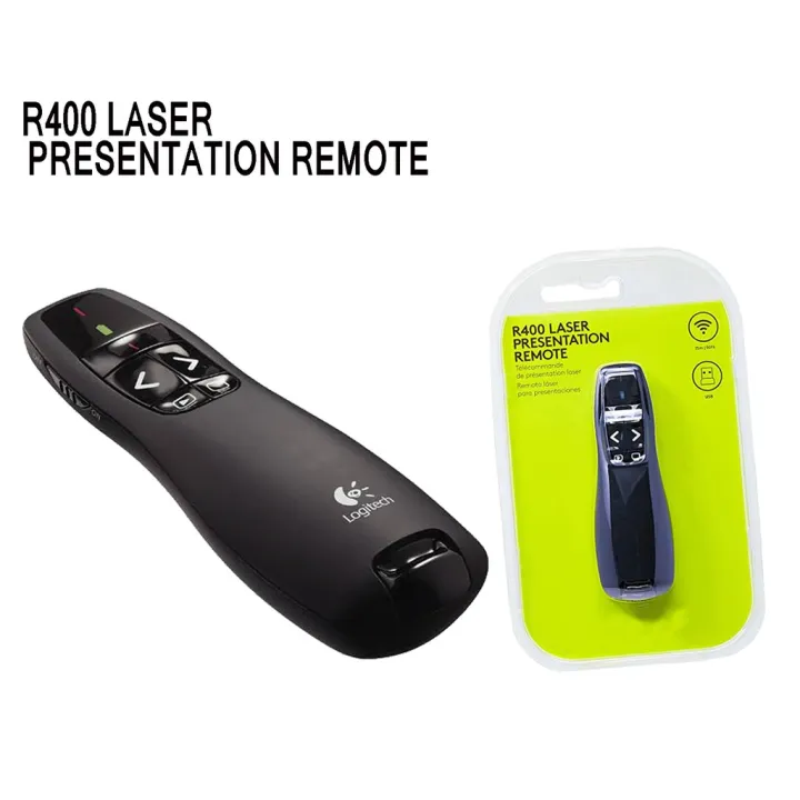 R400 Wireless Presenter Red Laser Pointer PPT Remote Control ...