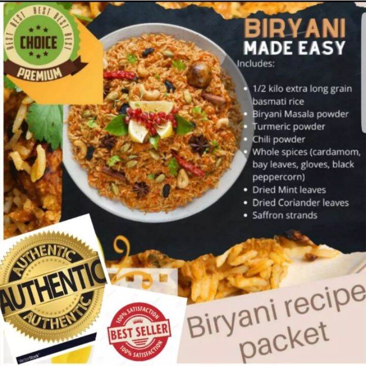Biryani Ingredients Rice Pack Original Complete | Lazada PH